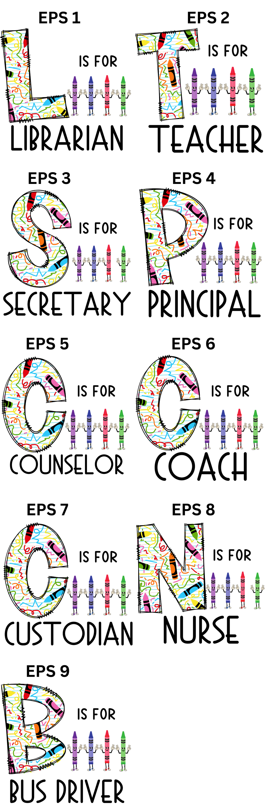 Education Pencil Staff – Oh My Goodness Boutique CC