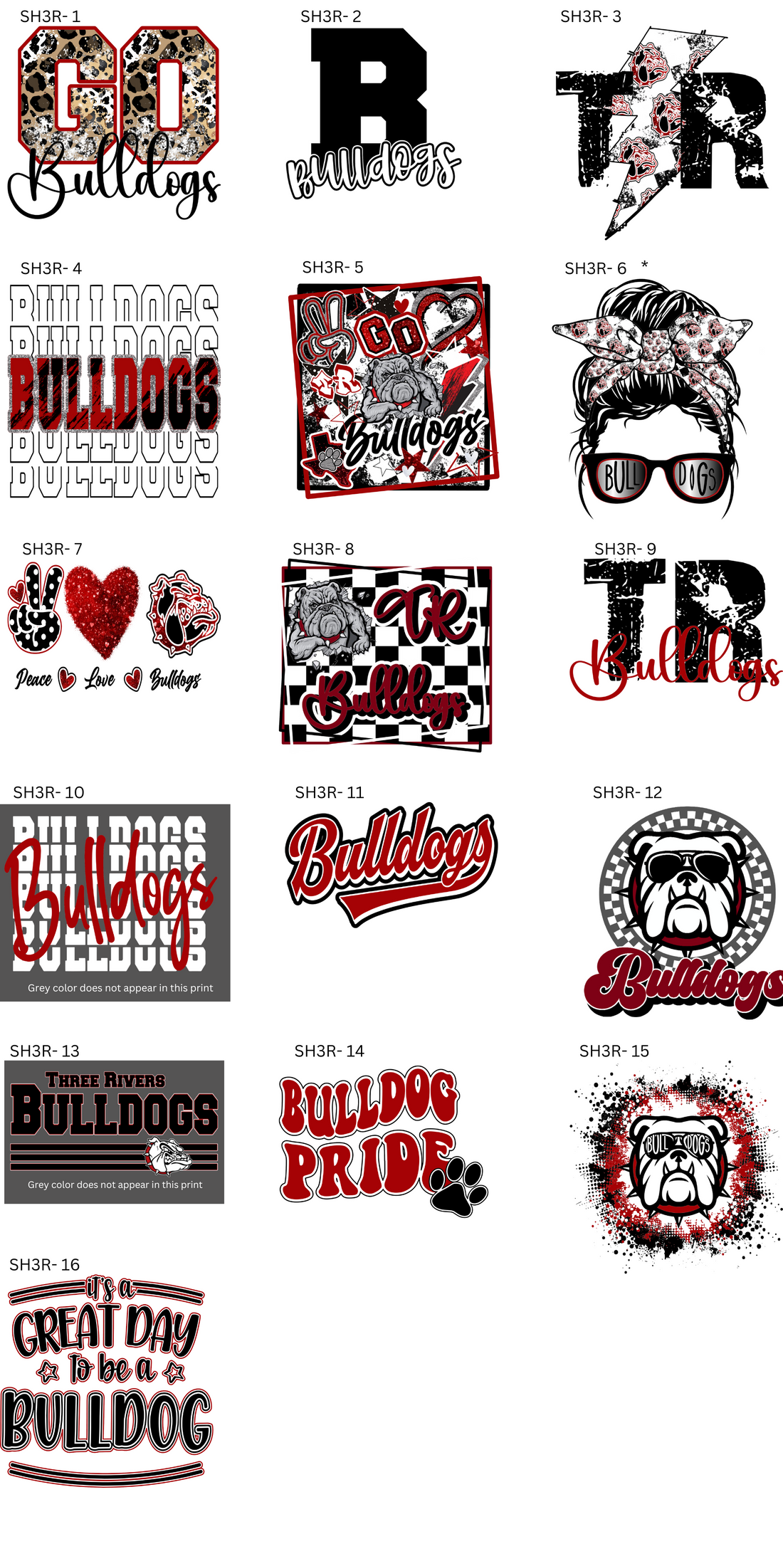 DTF S - Three Rivers Bulldogs – Oh My Goodness Boutique CC
