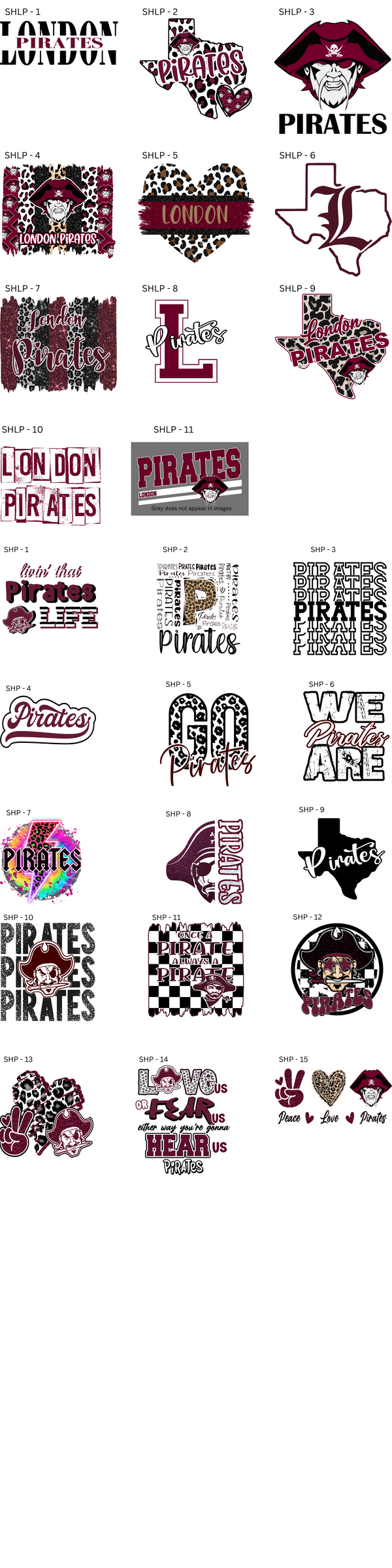 DTF S - London Pirates – Oh My Goodness Boutique CC